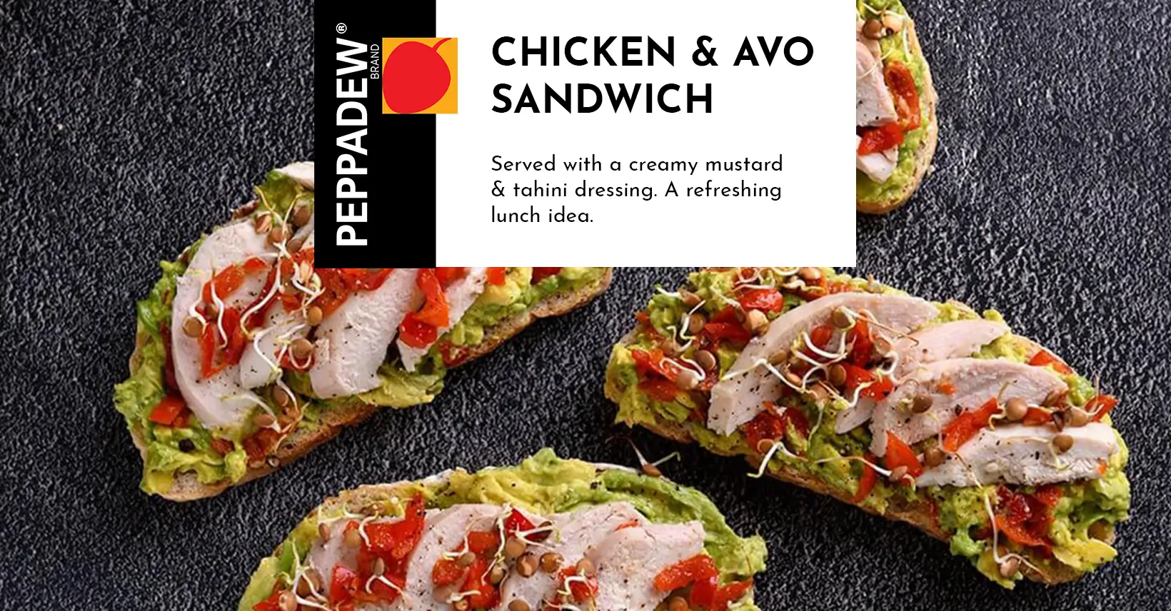Chicken & Avocado Sandwich Recipe | PEPPADEW® UK