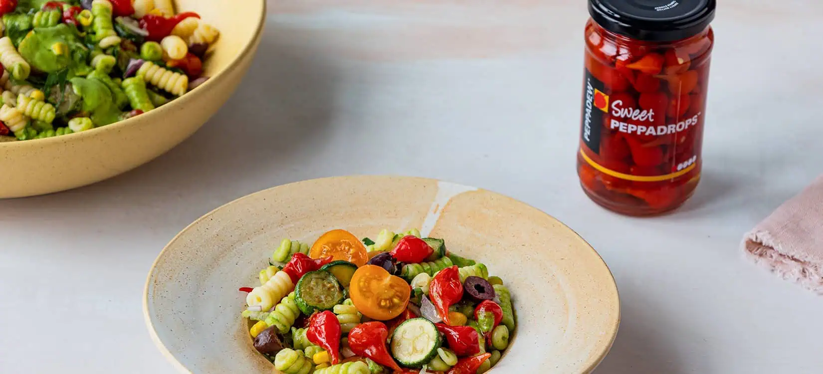 Summer PEPPADEW® Peppadrops Pasta Salad | PEPPADEW® UK